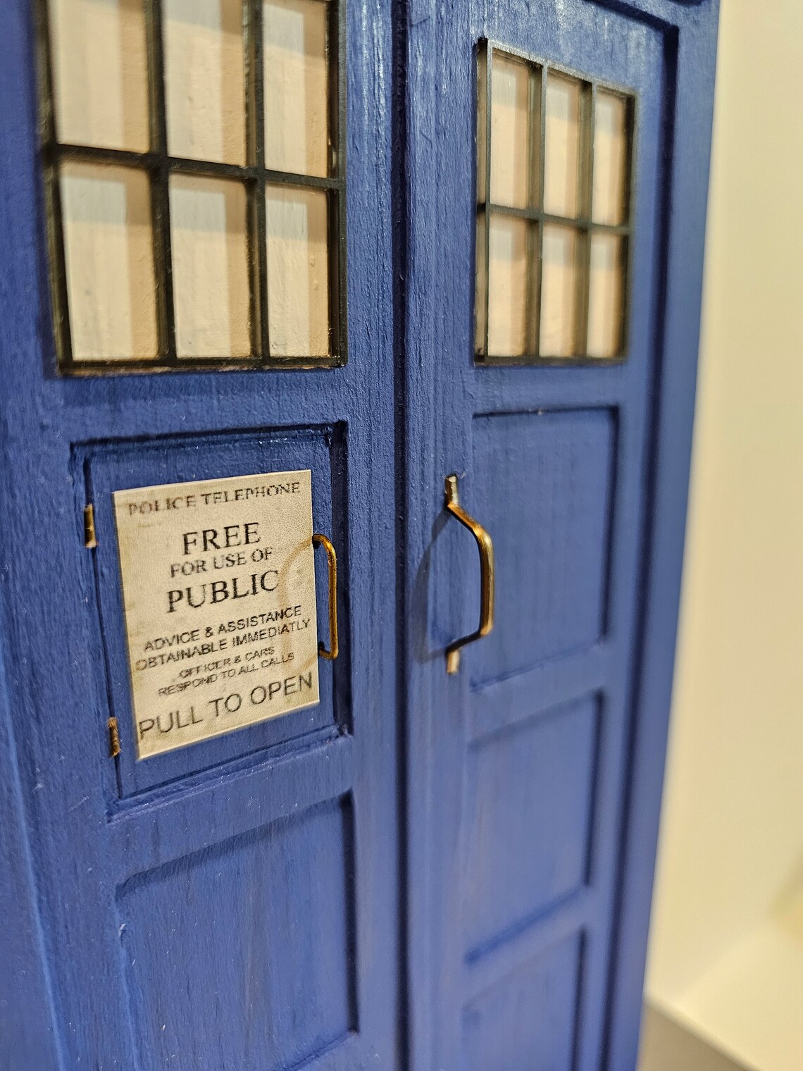 TARDIS, Doctor Who, Real Wood, Small Door, Miniature Door - Etsy UK