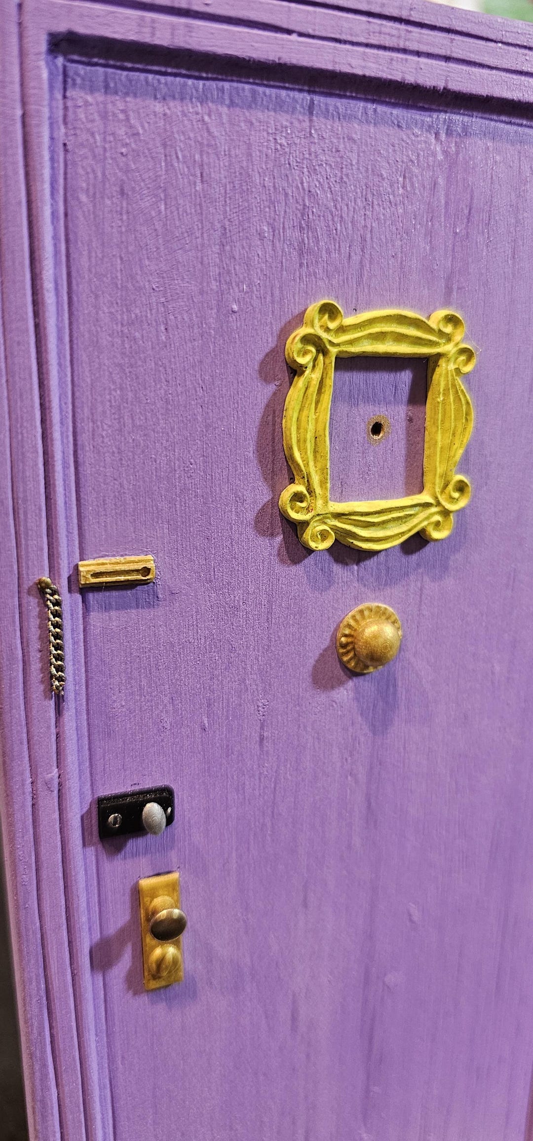 Friends' Door, Monica's Door, Miniature Door, Decoration, Purple Door ...