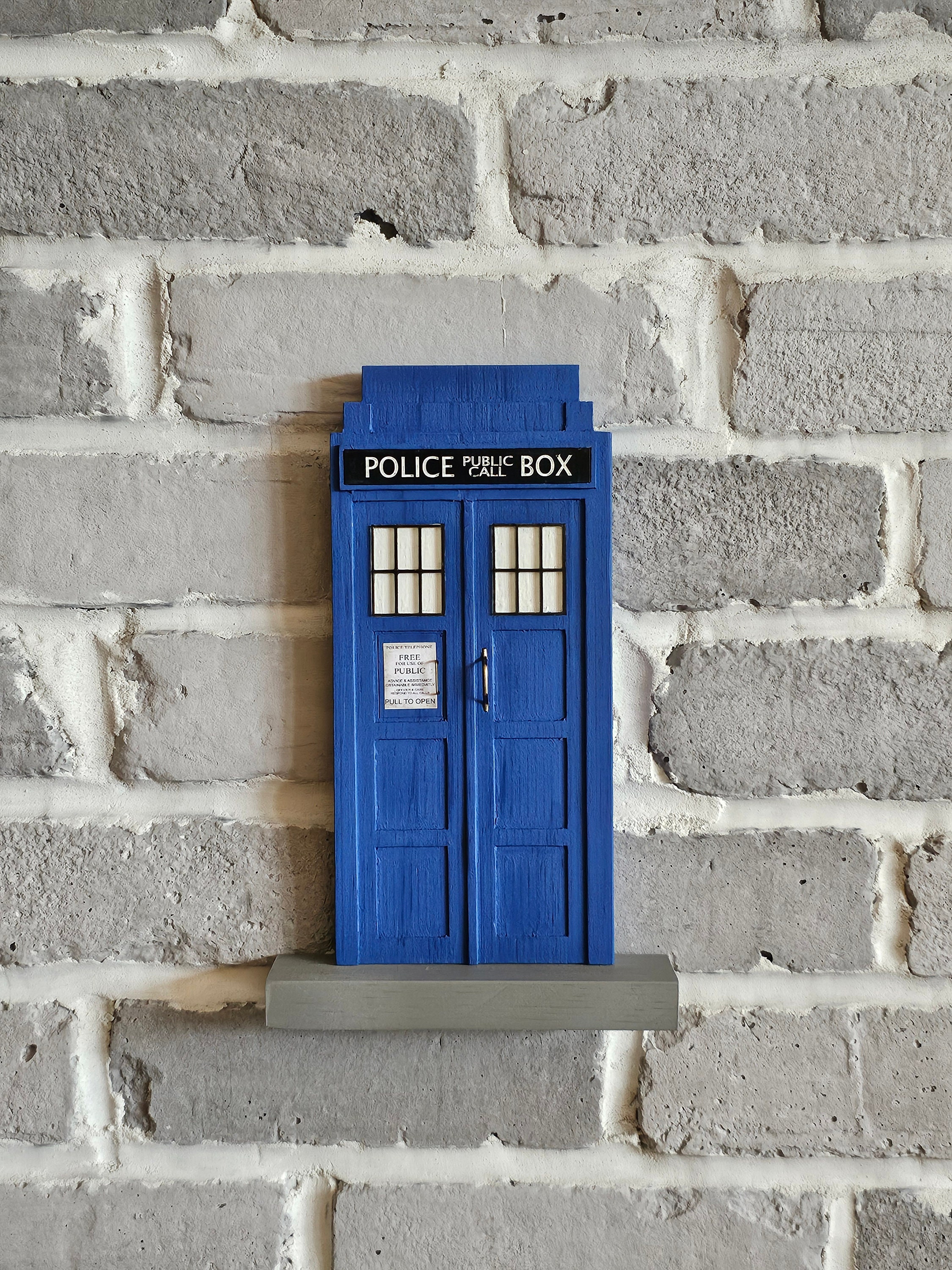 TARDIS, Doctor Who, Real Wood, Small Door, Miniature Door - Etsy UK