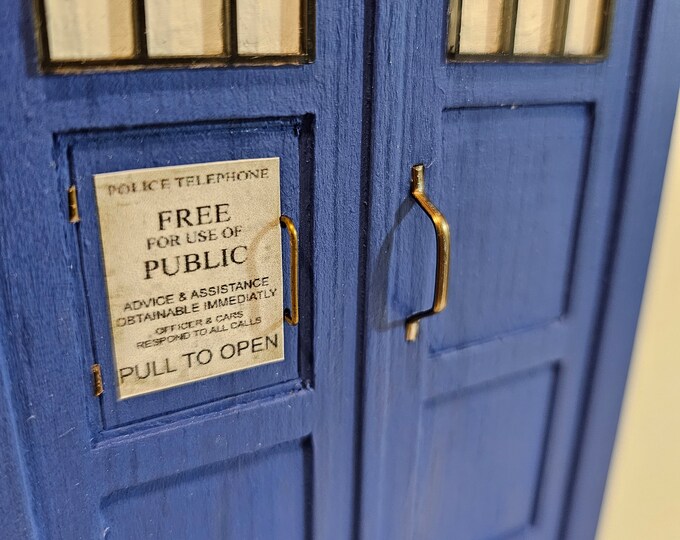 TARDIS, Doctor Who, Key Ring, Real Wood, Small Door, Miniature Door - Etsy