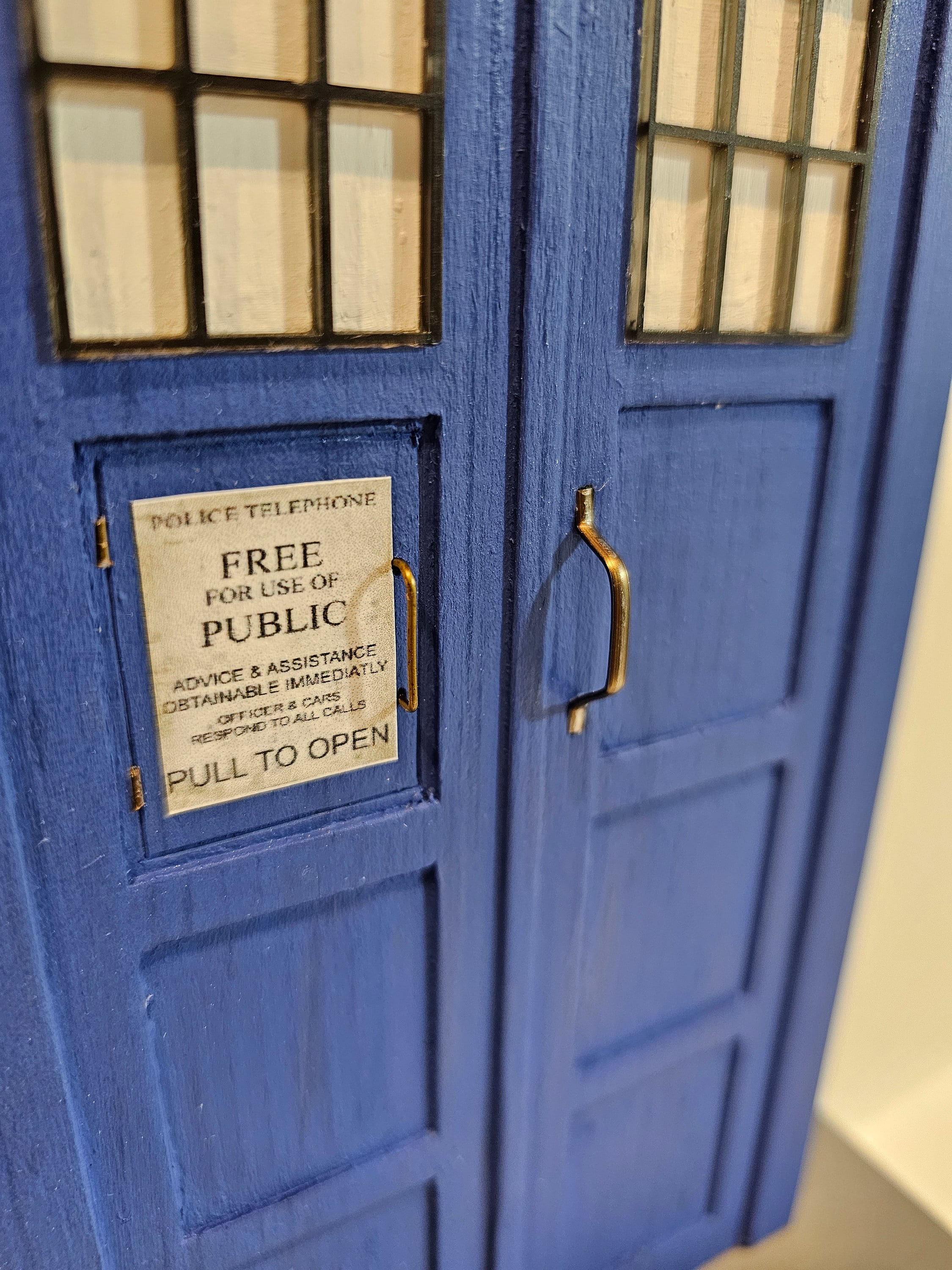 TARDIS, Doctor Who, Real Wood, Small Door, Miniature Door - Etsy UK