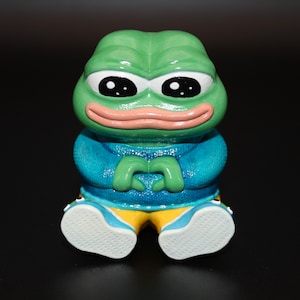 Lovely Peepo Pepe Apu Frog Friend Deskpal - Etsy