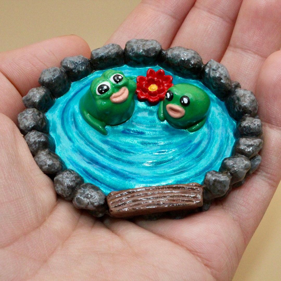 Frenly Ponding Peepo Pepe Apu Frog Pond - Etsy