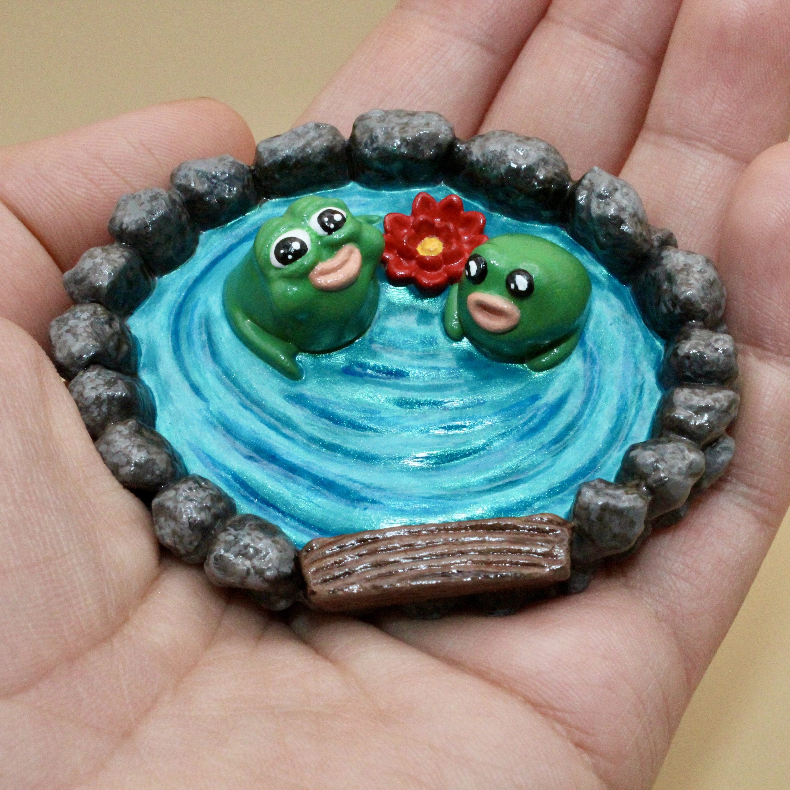 Frenly Ponding Peepo Frog Pond - Etsy