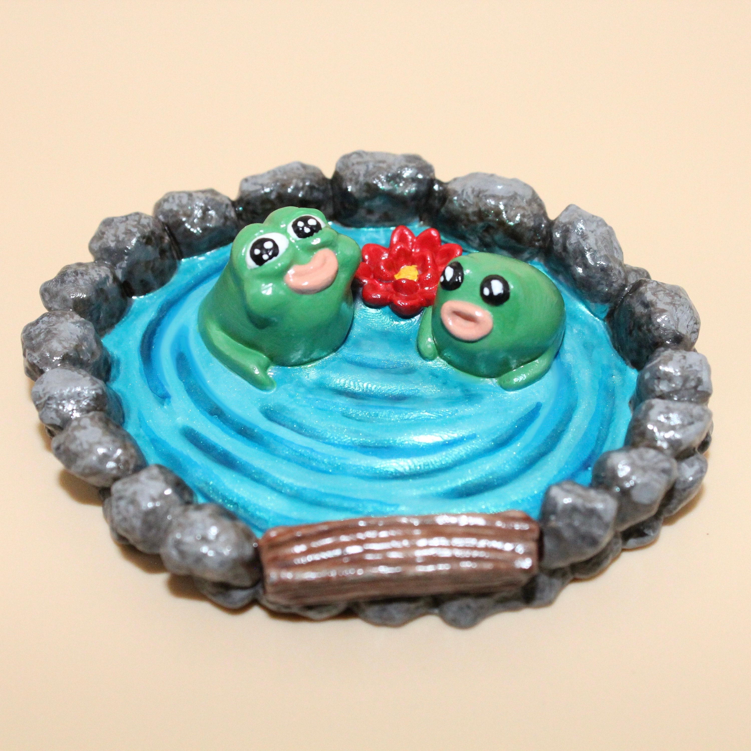 Frenly Ponding Peepo Frog Pond - Etsy