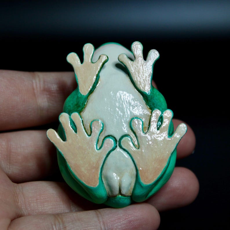 Realistic Dumpy Tree Frog Friend Pet Deskpal - Etsy