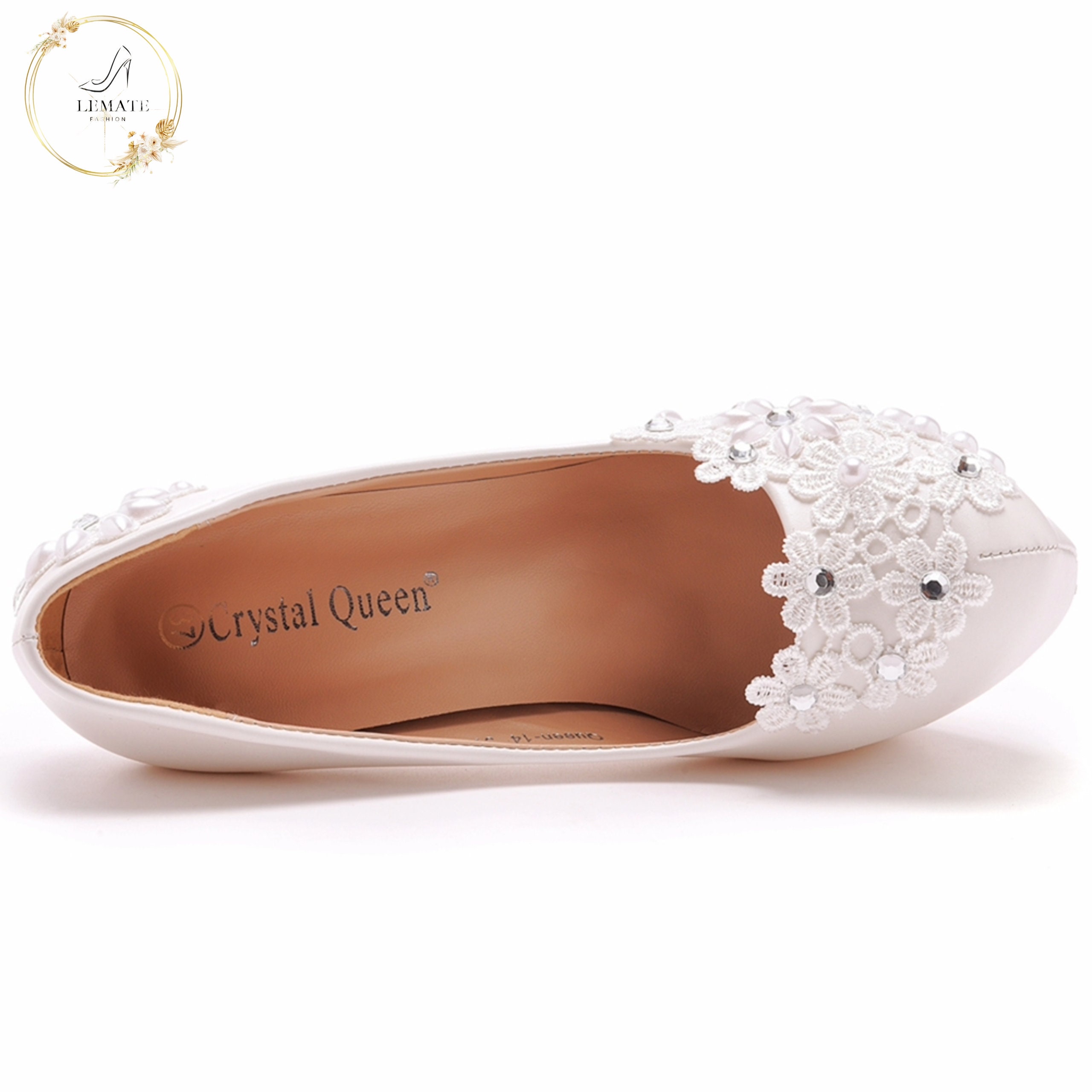 Crystal Queen Elegance White Rhinestone Lace Bridal High - Etsy