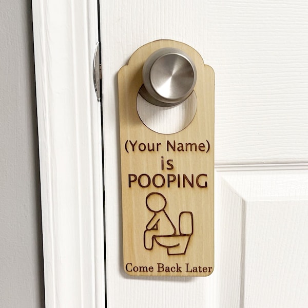 Bathroom Signs Do Not Poop - Etsy