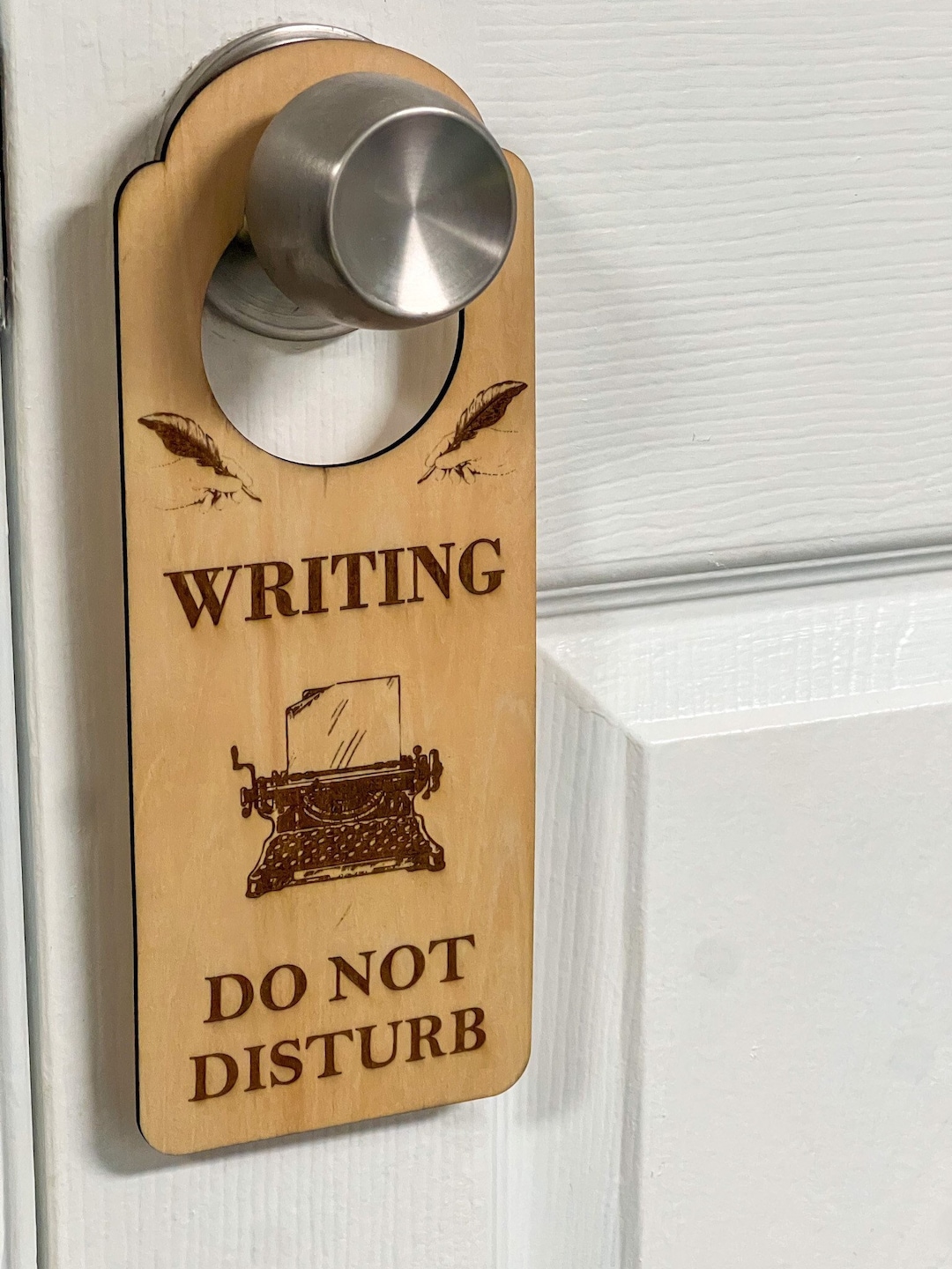 Writing Do Not Disturb Door Knob Hanger - Gag Gift - Funny - Please Do ...