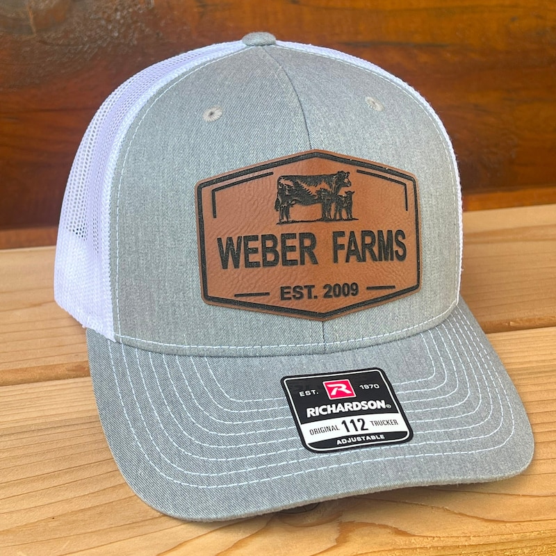 Leather Calf Tag on Hat - Etsy