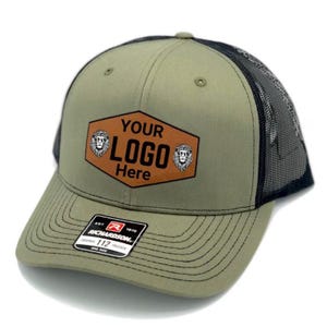 Custom Logo Leather Patch Hat Personalized With Your Logo Snapback Hat ...