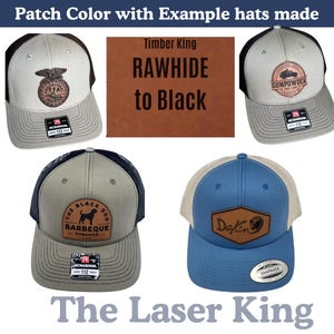 Custom Logo Leather Patch Hat: Personalized Richardson 112 Snapback - Etsy