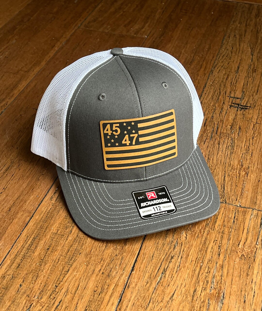Trump 45-47 American Flag Trucker Hat - Richardson 112 - Etsy