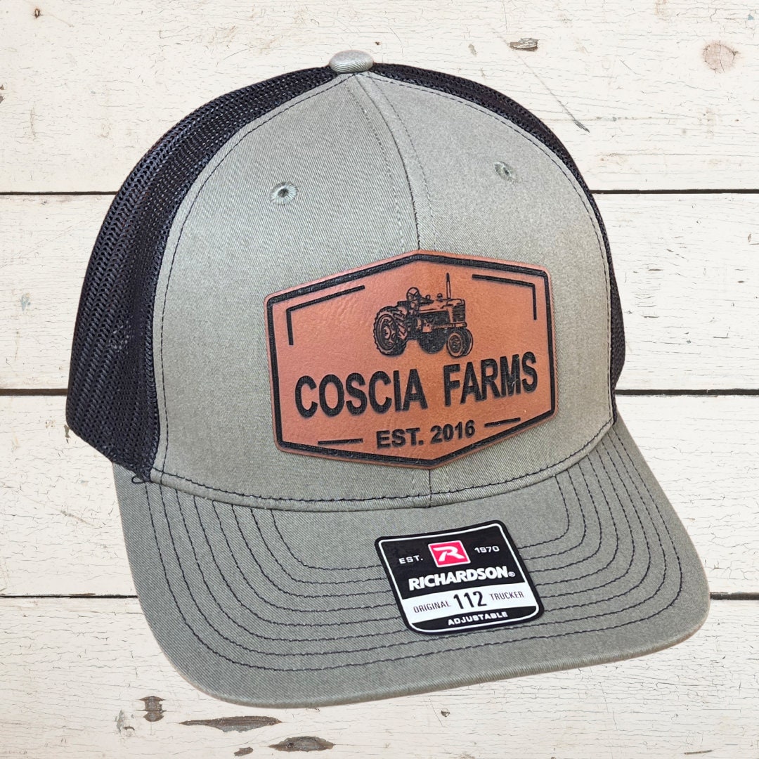 Custom Farm Tractor Hat | Personalized Farm Employee Hat | Custom Text ...