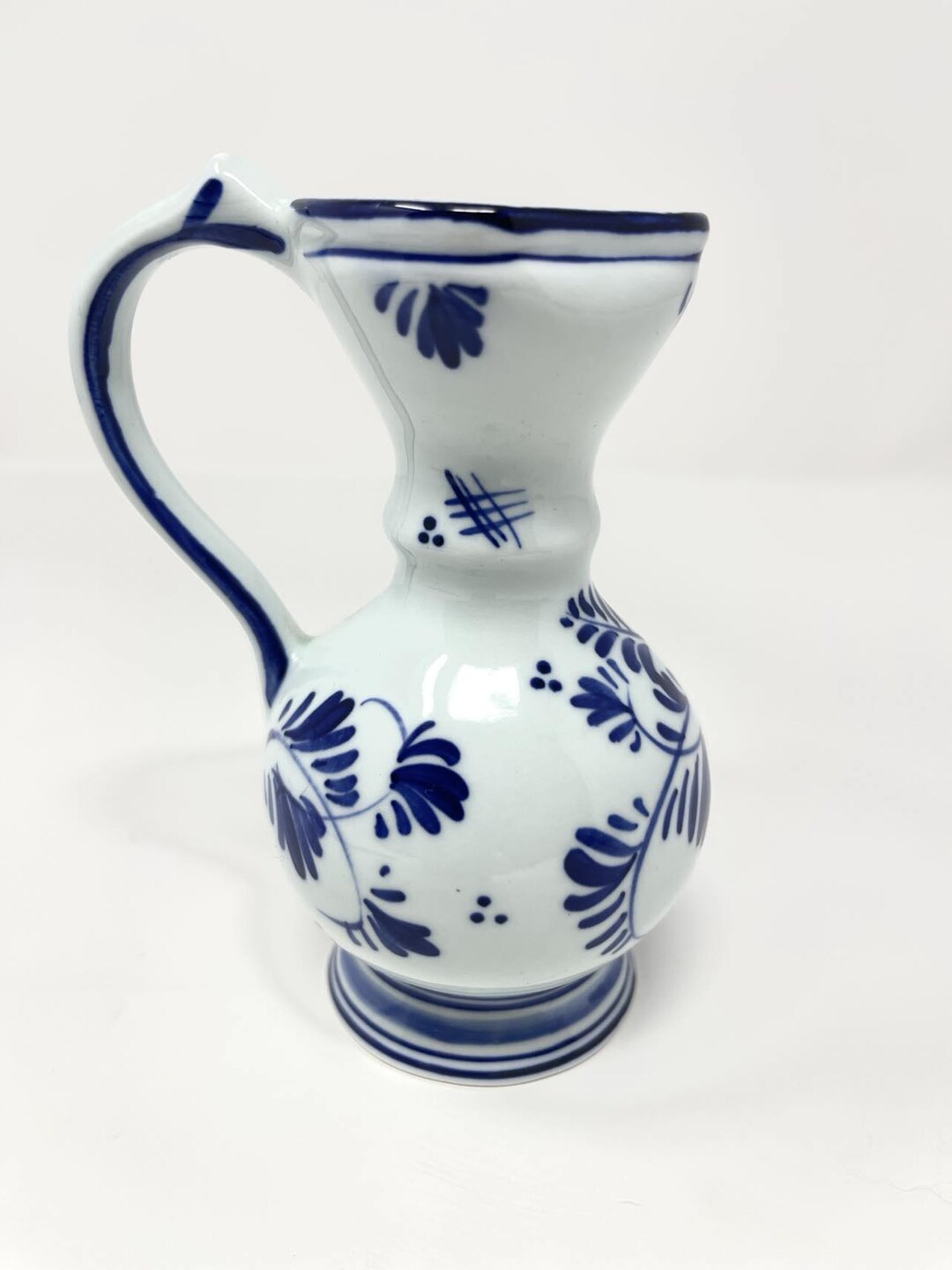 Vintage Dutch Delft Blue Ceramic Pitcher – Made in Holland, 1950s ...