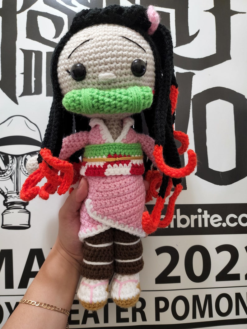 Nezuko Crochet Plushie - Etsy