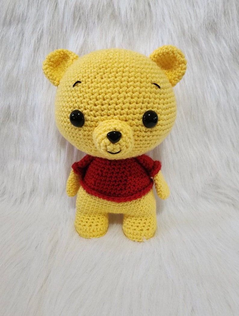 Winnie the Pooh Crochet Plushie - Etsy