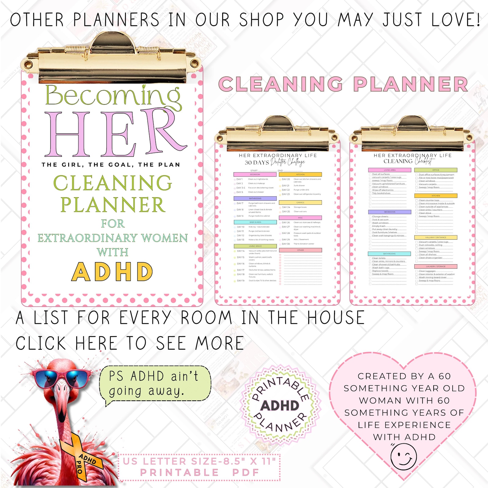 ADHD Planner, Life Organizer, Family Information Sheets for Life Binder ...
