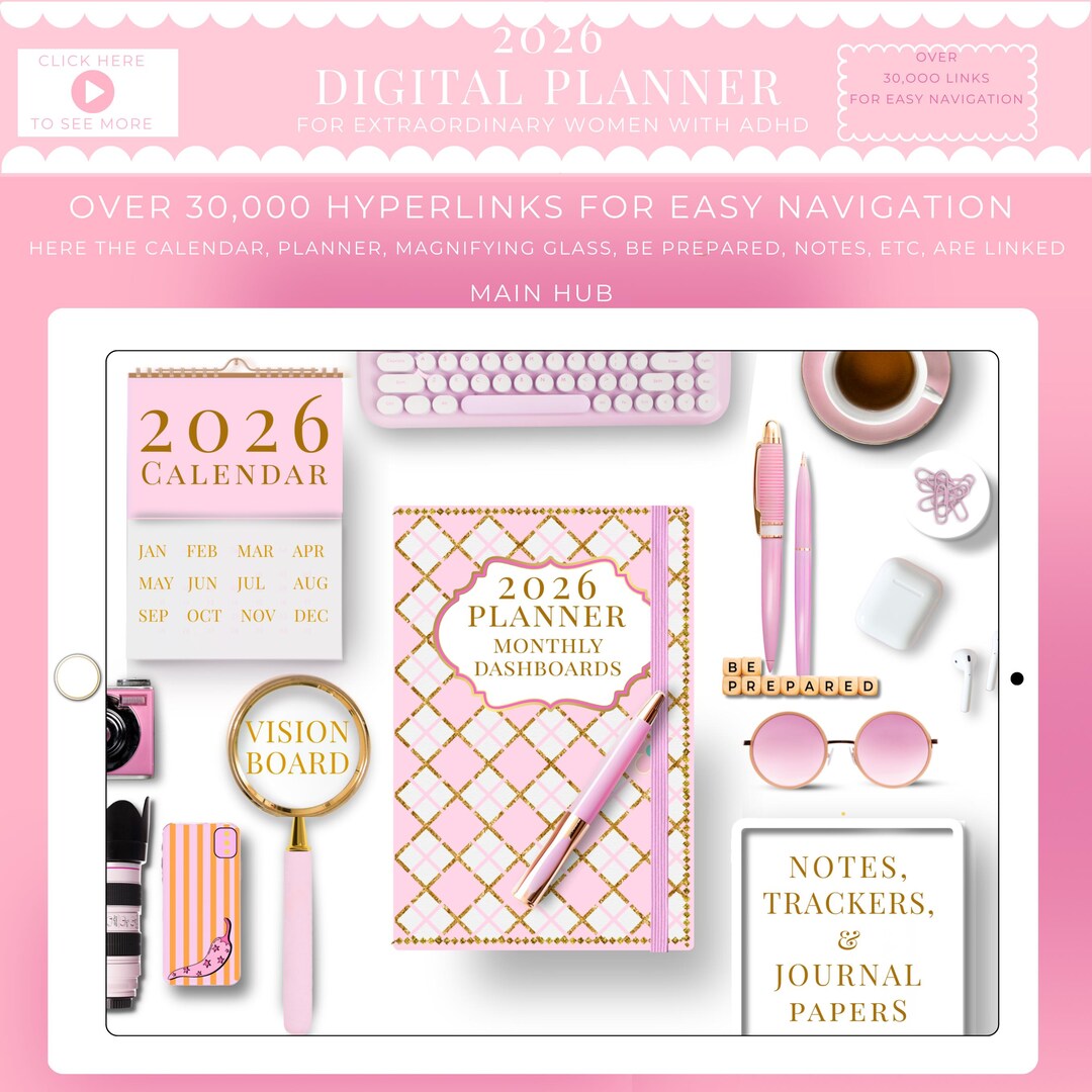 2026 Digital Planner, Goodnotes Planner, iPad Planner, Notability Daily ...