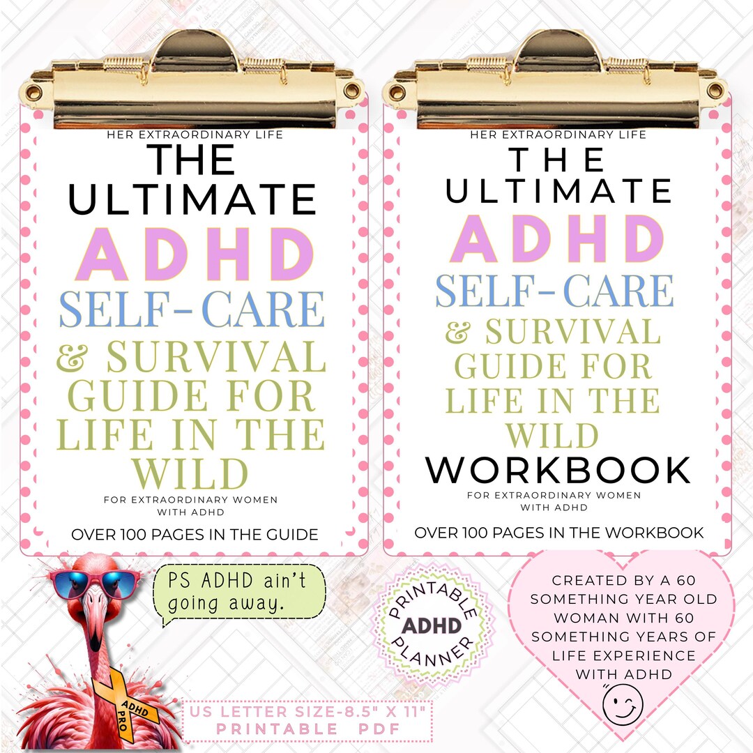 ADHD Planner, Late Diagnosis Club Self Care Planner, Building Self ...