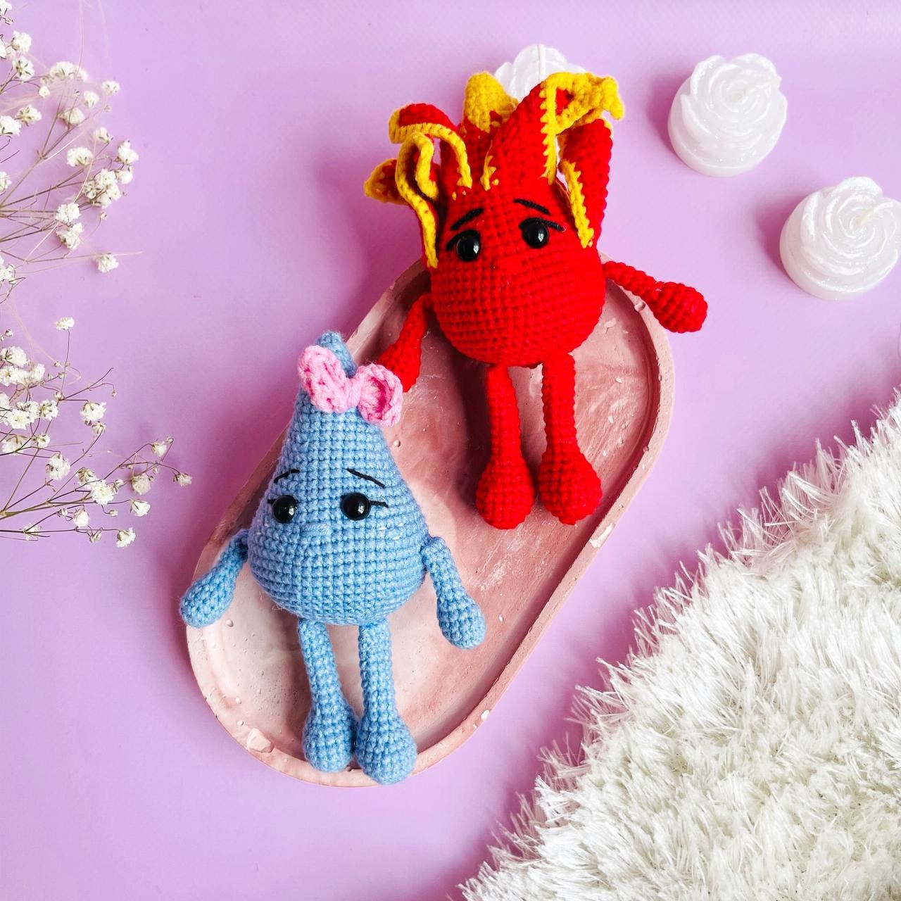 Crochet Pattern Fire Flame Pdf Pattern Adorable Plush Toy Fire Flame ...