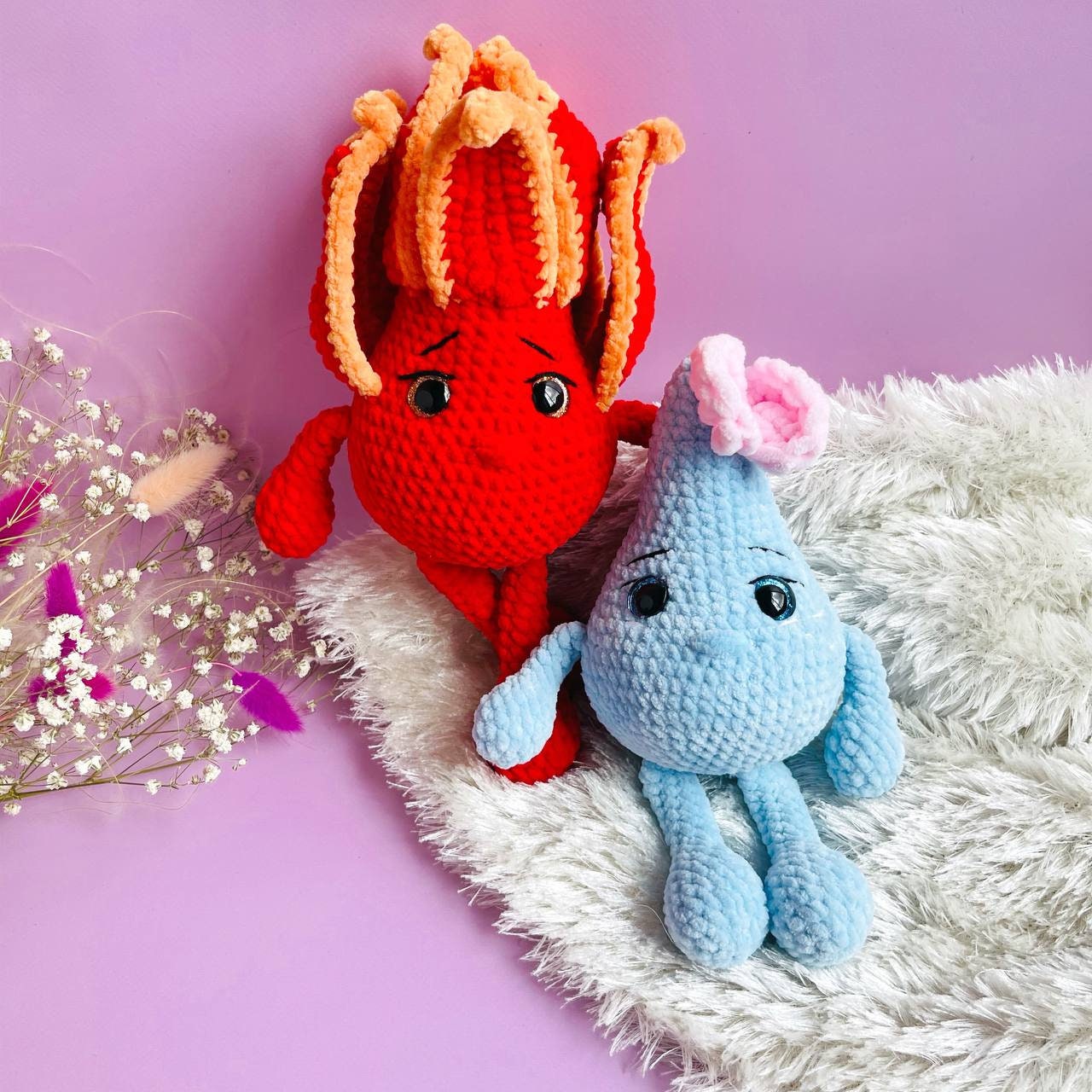 Crochet Pattern Fire Flame Pdf Pattern Adorable Plush Toy Fire Flame ...