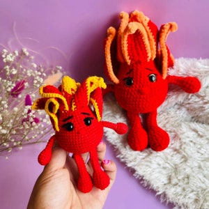 Combo Crochet Patterns Water Drop and Fire Flame Amigurumi Pdf Pattern ...