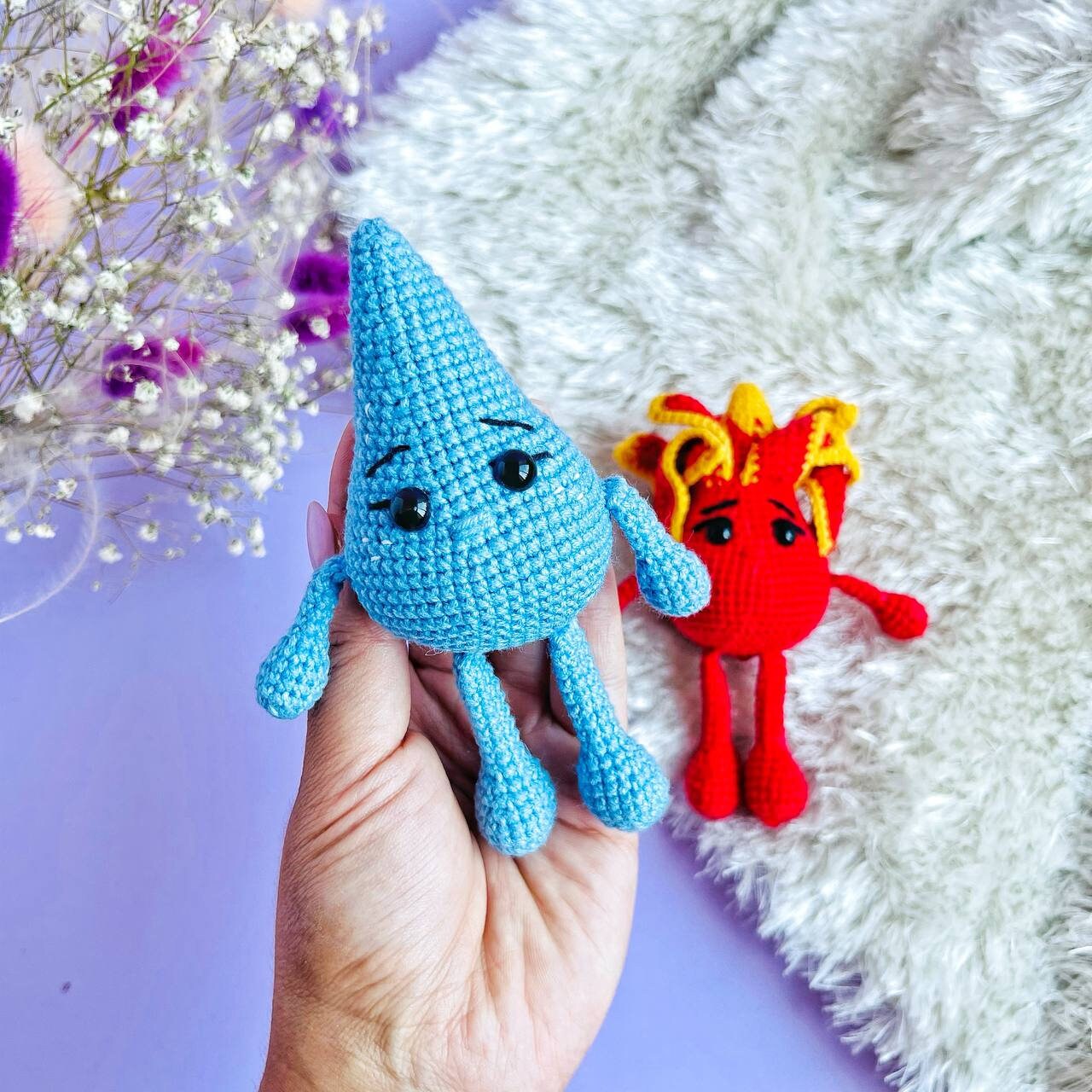 Crochet Pattern Water Drop Pdf Pattern Adorable Plush Toy Water Rain ...