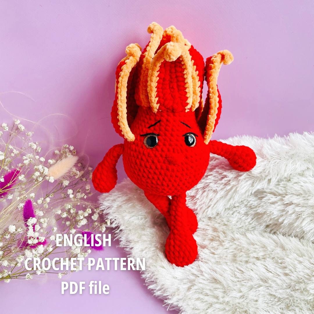 Crochet Pattern Fire Flame Pdf Pattern Adorable Plush Toy Fire Flame ...