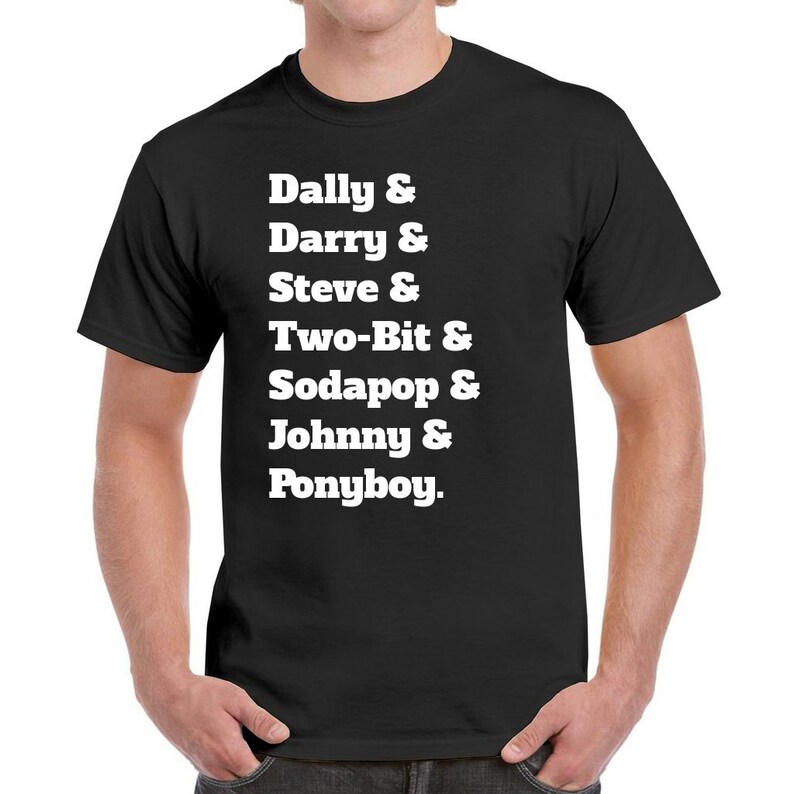 The Outsiders Movie Character Names Unisex T-shirt - Etsy