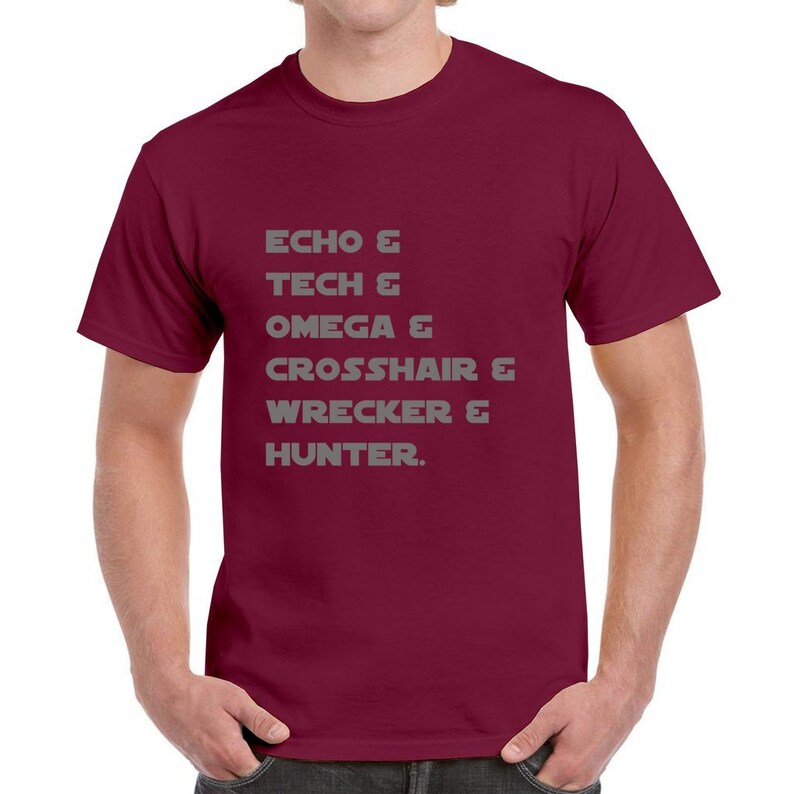 Star Wars: the Bad Batch Characters Names Unisex T-shirt - Etsy