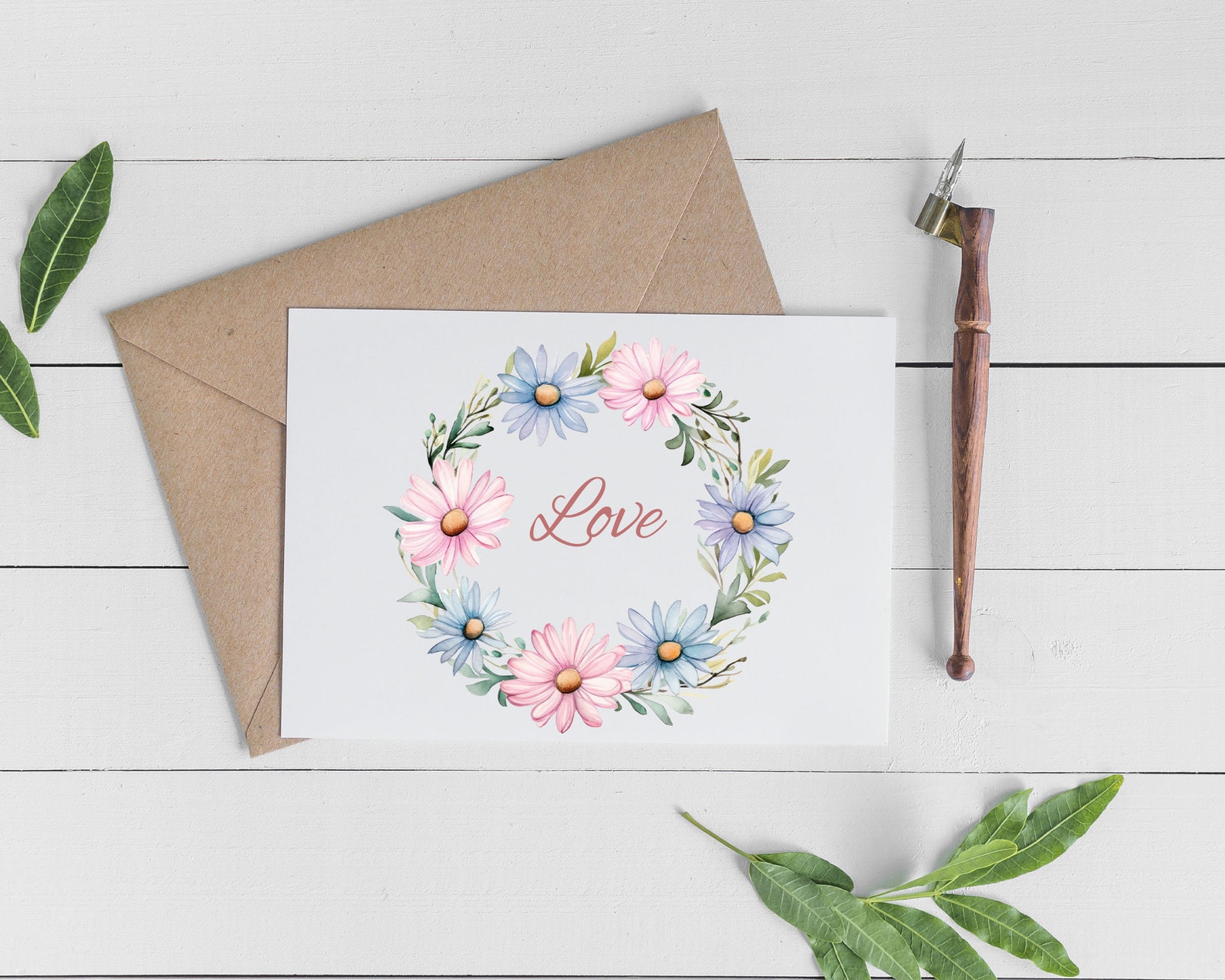 Pastel Daisy Watercolor Clipart, Daisy PNG Bundle, Daisy Bouquet Wreath ...