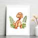Dinosaur PNG, Watercolor Dinosaur Clipart, Digital Download - Etsy