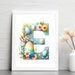 Easter Alphabet Clipart, Watercolor Easter PNG, Cute Easter Letters ...