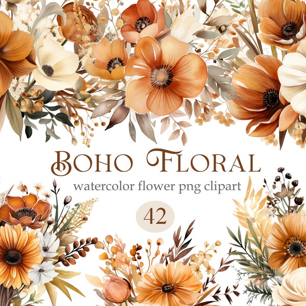 Boho Floral - Etsy