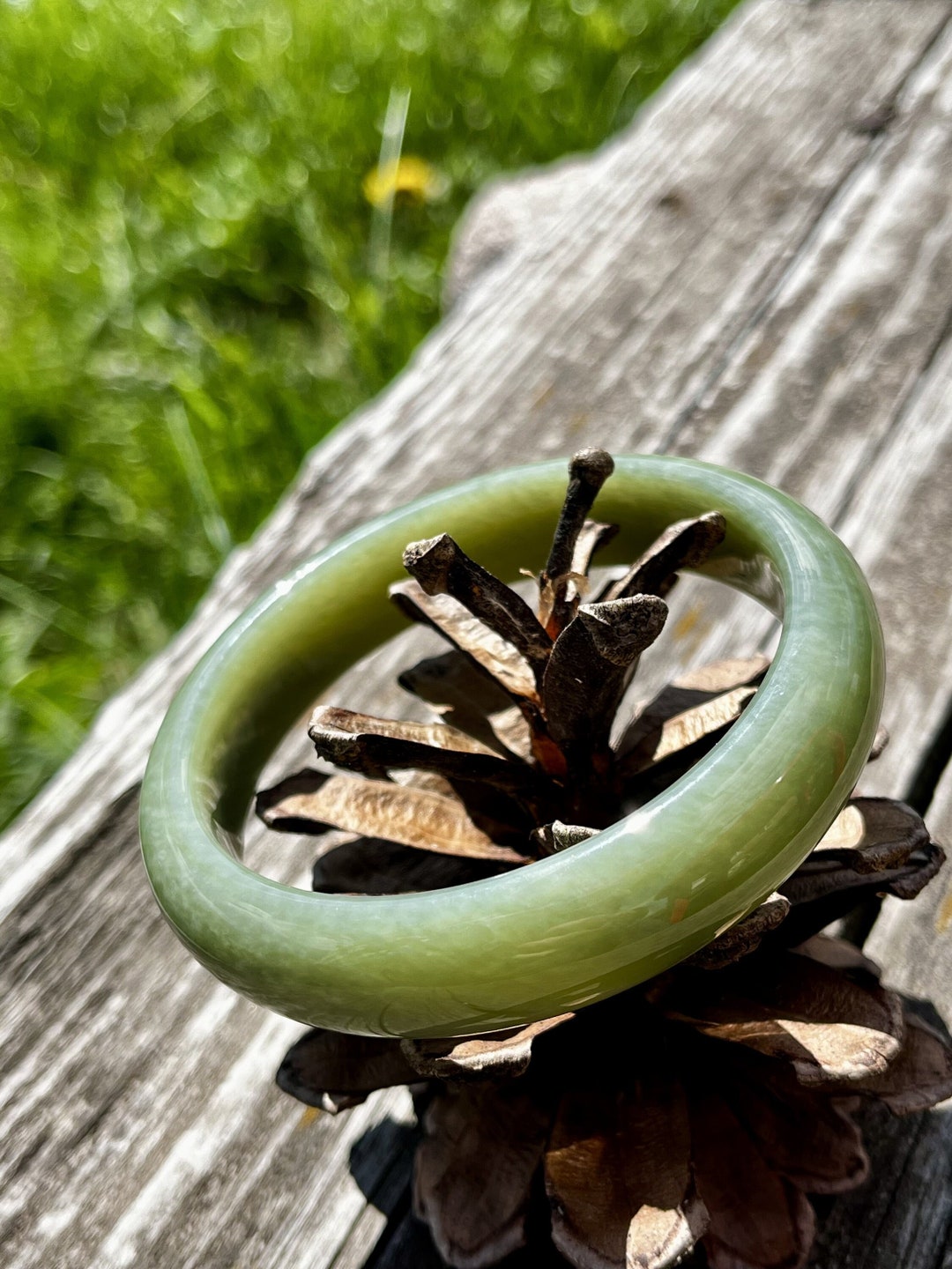 Jade Bangles, Jade Bracelet, Natural Jade, Handmade Jewelry, Solid Jade ...