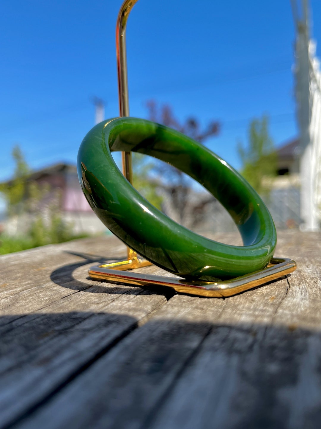 Jade Bangles, Jade Bracelet, Natural Jade, Handmade Jewelry, Solid Jade ...