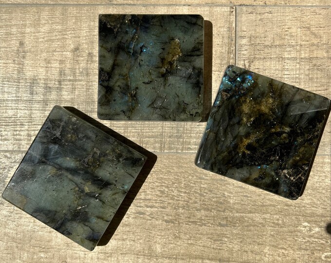 STONE COASTER 4x4, Natural Stone Decorative Drink Coasters, Coffee ...