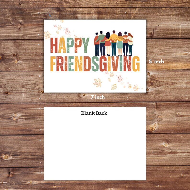 Printable Thanksgiving Card, Friendsgiving, Happy Thanksgiving, for ...