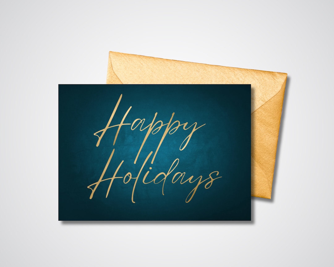 Business Christmas Card Digital Download Printable Holiday Card Happy ...