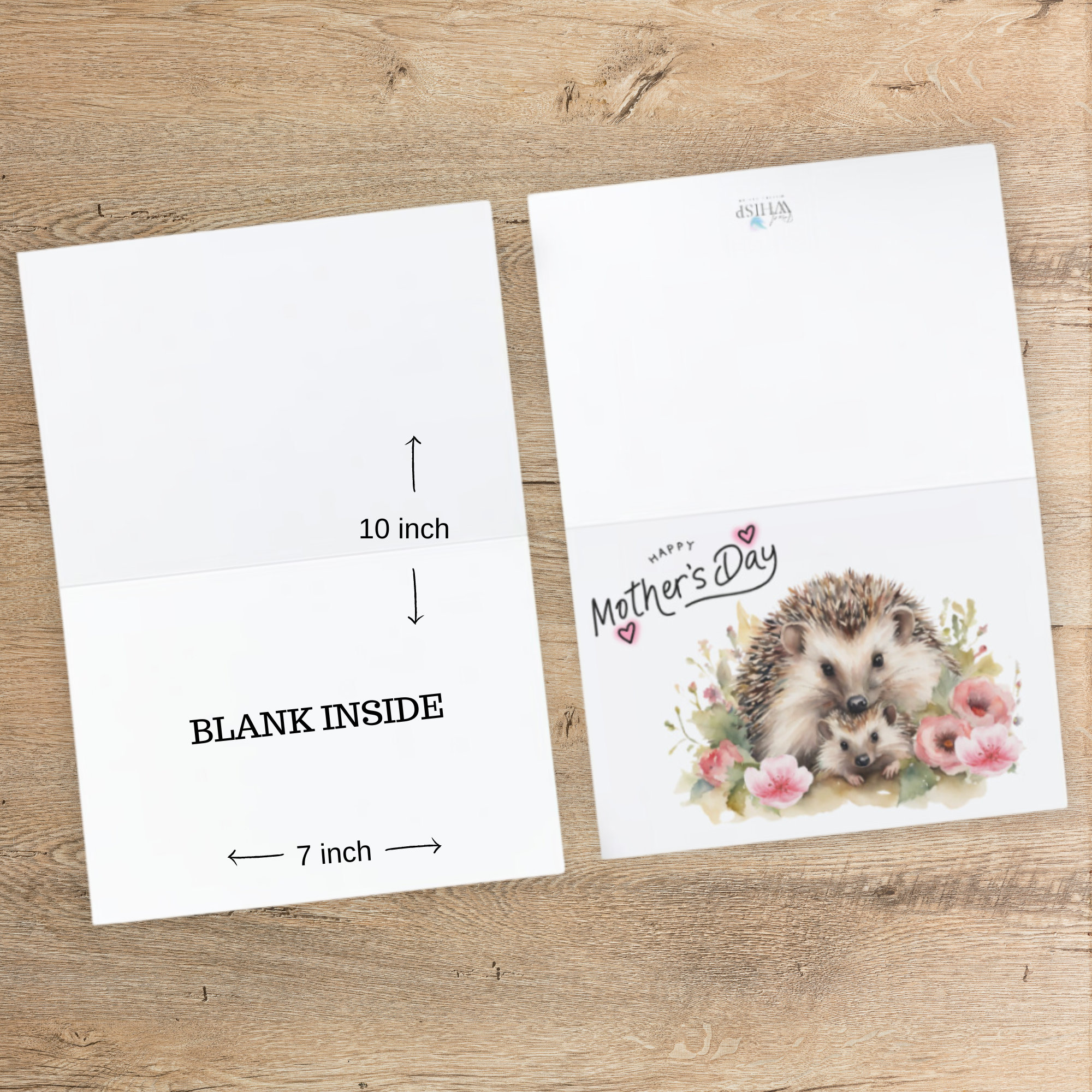 Printable Mothers Day Card Hedgehogs Happy Mothers Day Mama Mom Card ...