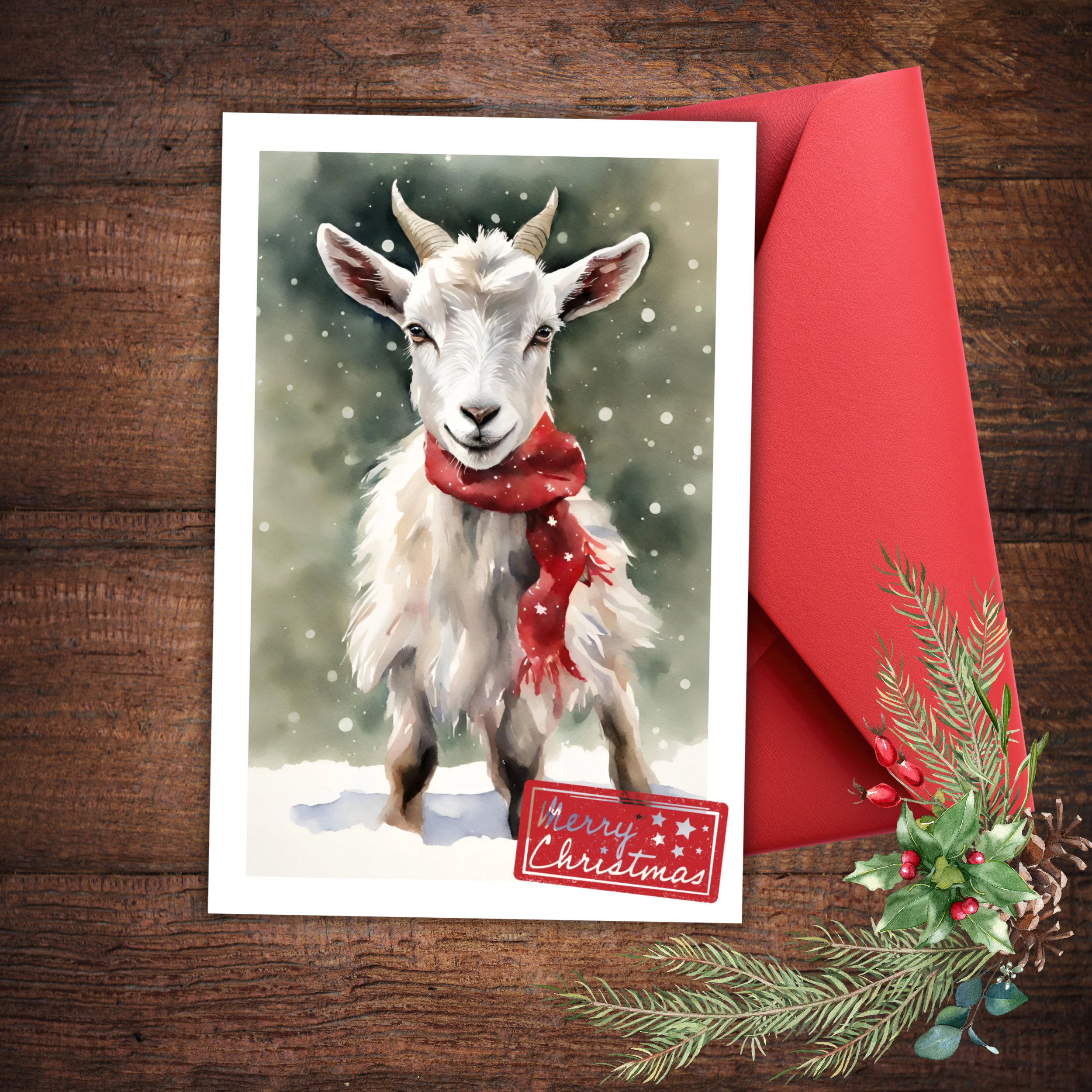 Farm Animal Christmas Card Bundle Farm Yard Barn Animal instant ...
