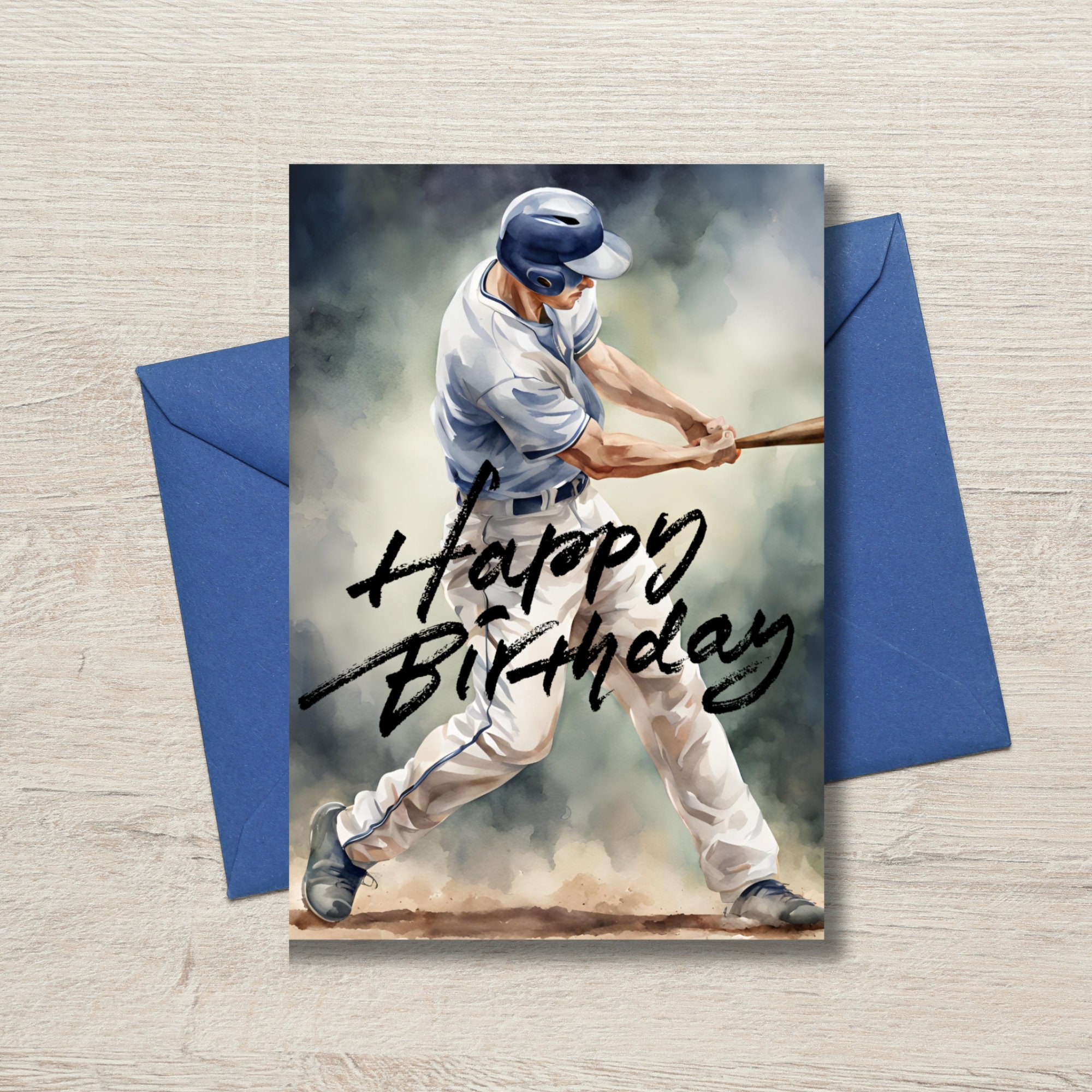 Baseball Birthday Card for Him (digital Download) - Etsy