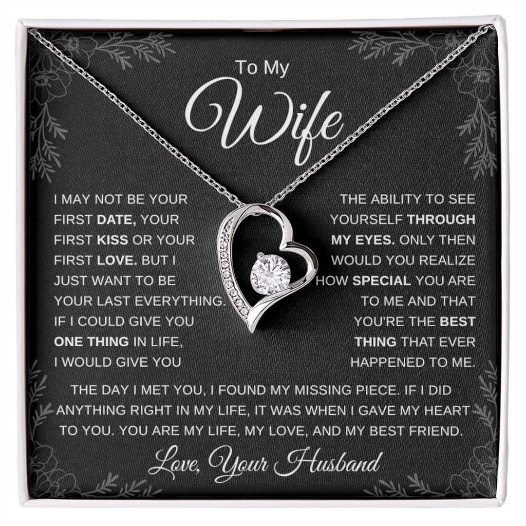 To My Wife | Forever Love Necklace | I May Not Be Your First Date... - Etsy