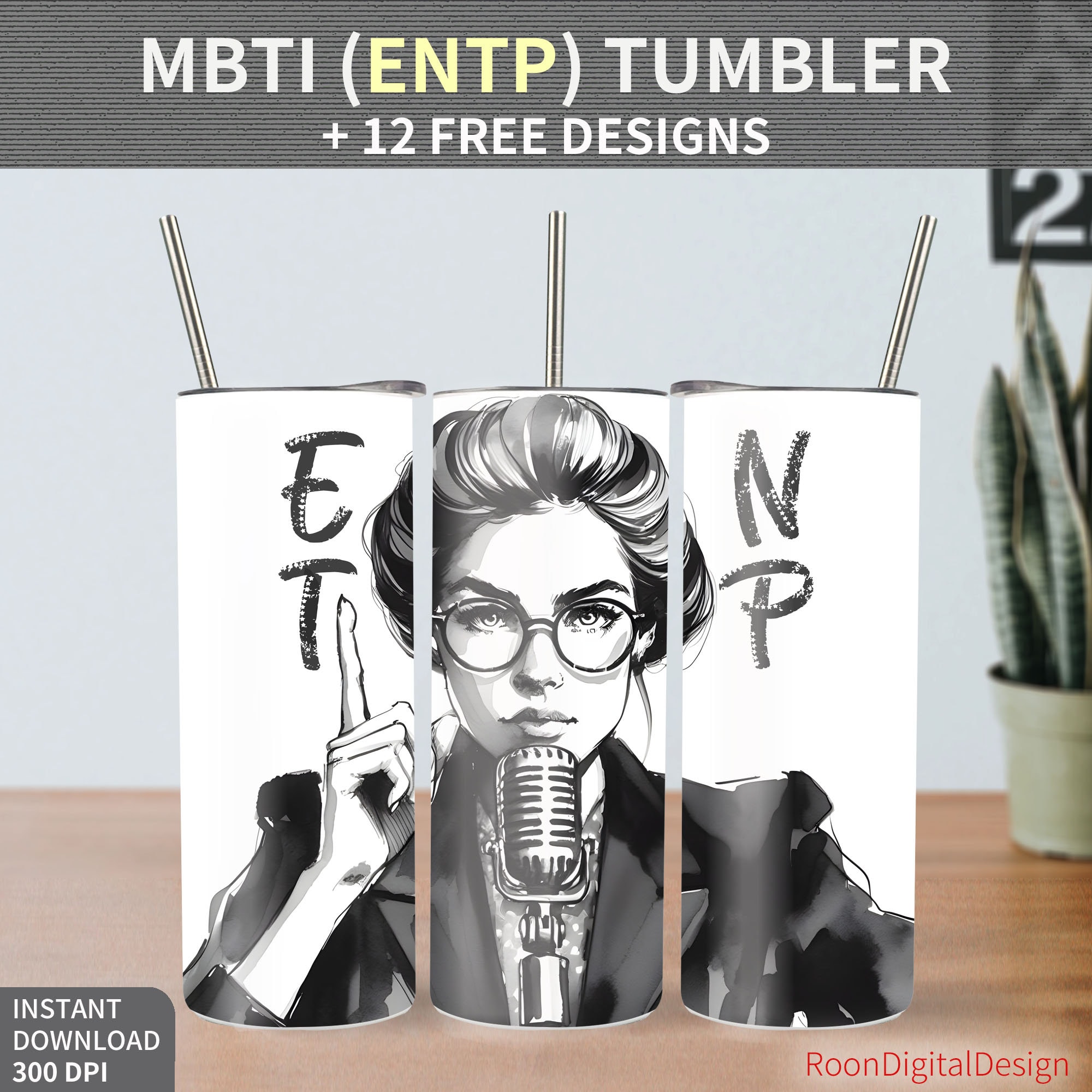 MBTI Personality INTJ Architect 20oz Skinny Tumbler Sublimation Design ...