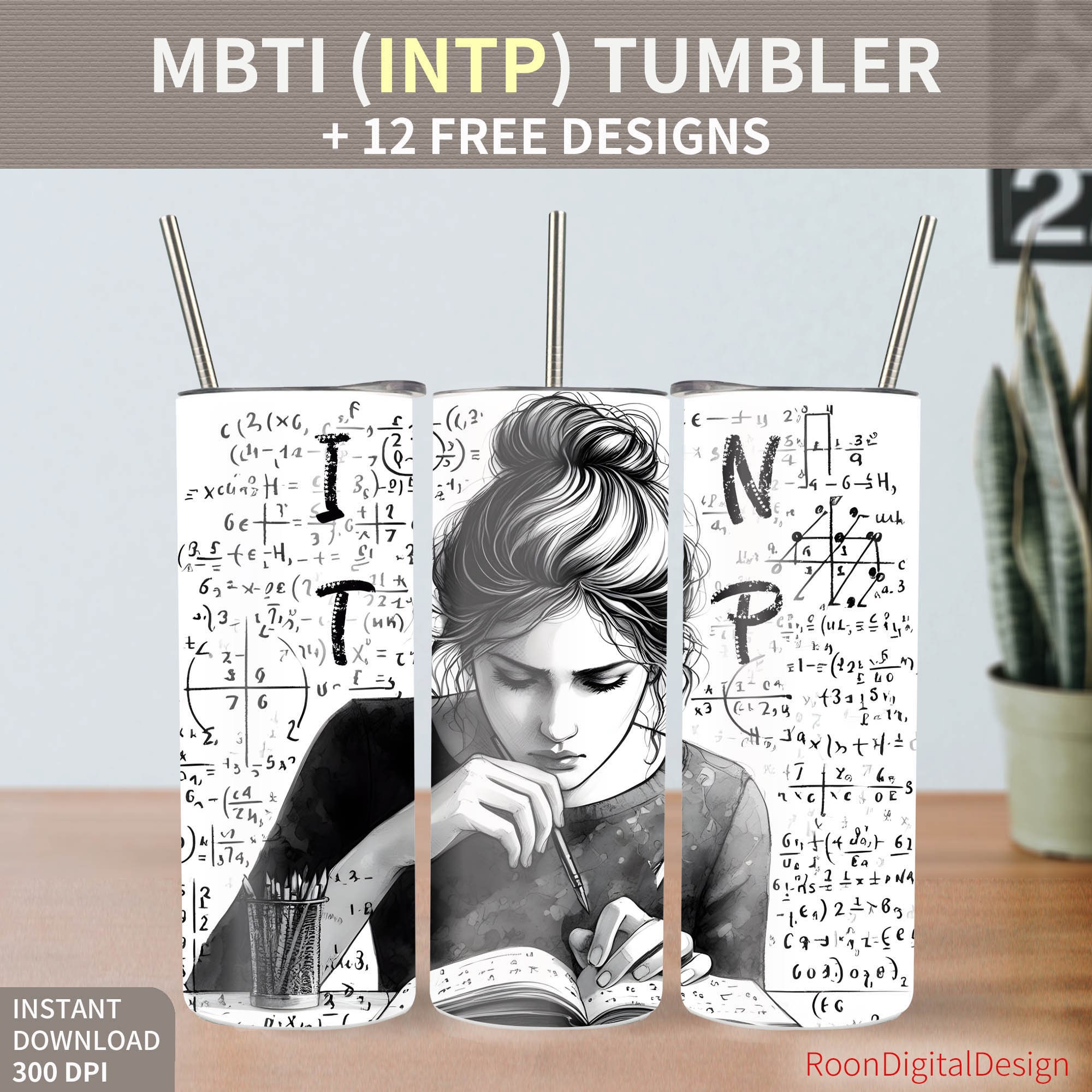 MBTI Personality INFP Mediator 20oz Skinny Tumbler Sublimation Design ...
