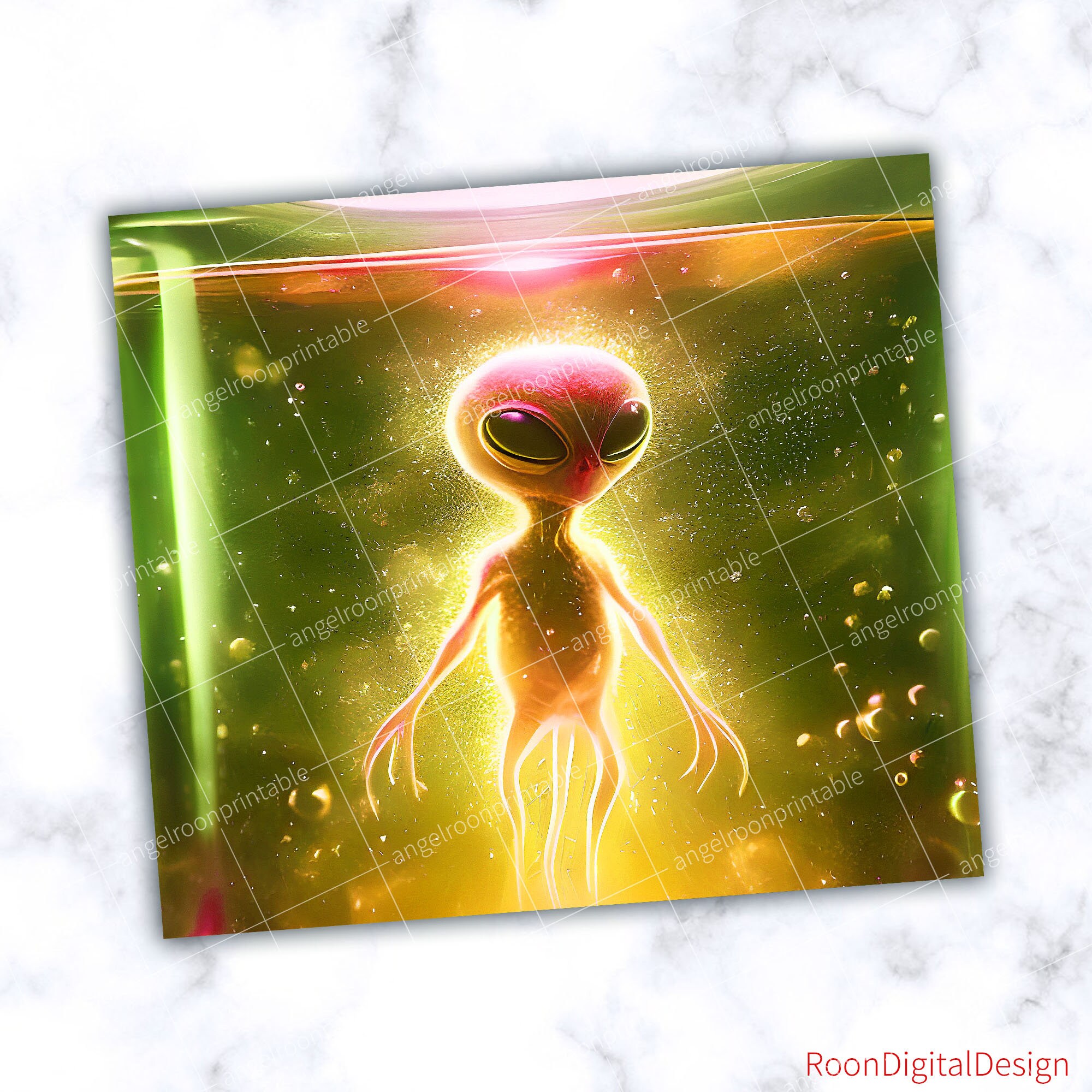 Alien Specimen Jar 20oz Skinny Tumbler Sublimation Design, Digital ...