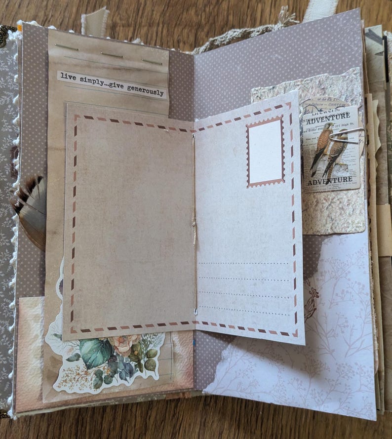 Junk Journal, Earthy Journal, Earth Love Journal, Multi Media Journal ...