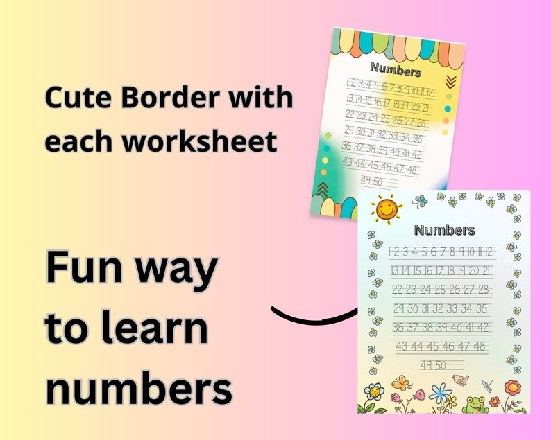 Number Tracing Printable Worksheet, 123 Tracing Sheet, Pre-school/early ...