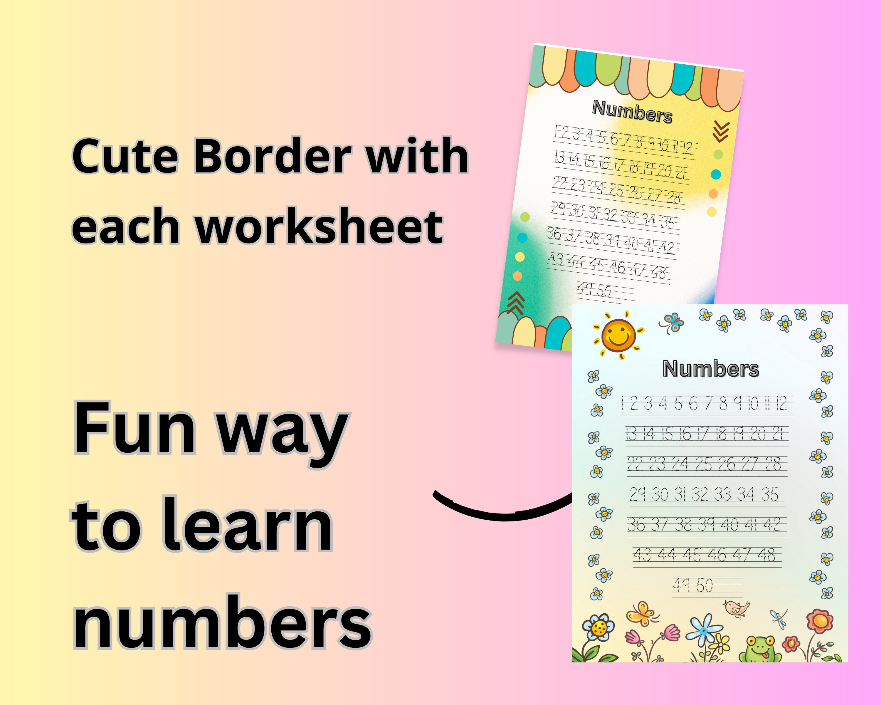 Number Tracing Printable Worksheet, 123 Tracing Sheet, Pre-school/early ...